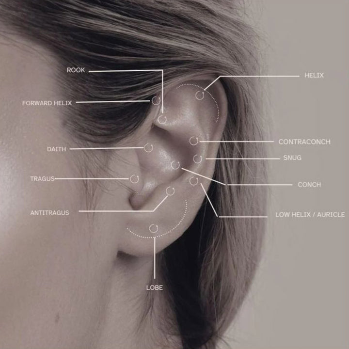 Ultimate Guide to Daith Piercing Jewelry – Helix & Conch
